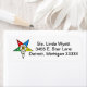 OES Order of the Eastern Star Return Mailing Label | Zazzle