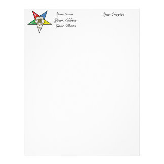 OES Star Stationery Custom Letterhead