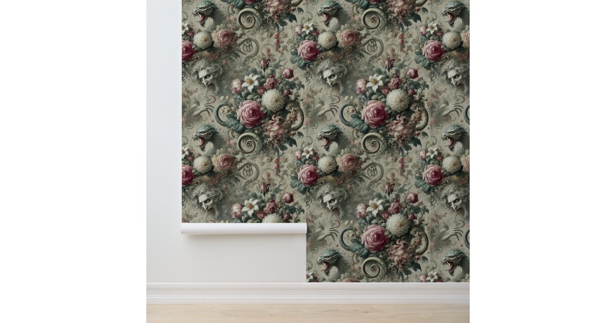 Of Tone & Tail – Gothic Victorian Design Wallpaper | Zazzle