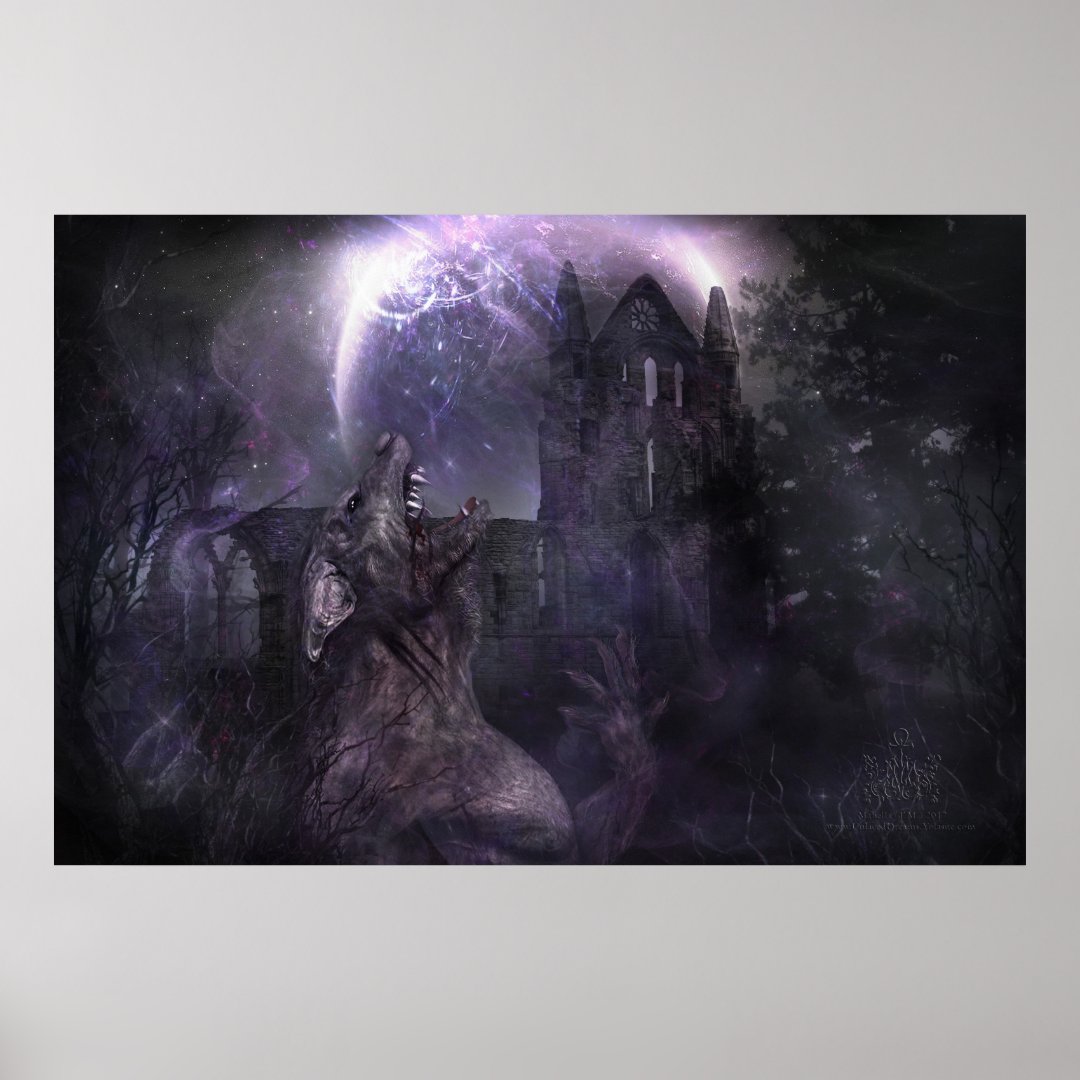 Of Wolf and Man (Fantasy Edition) Poster | Zazzle