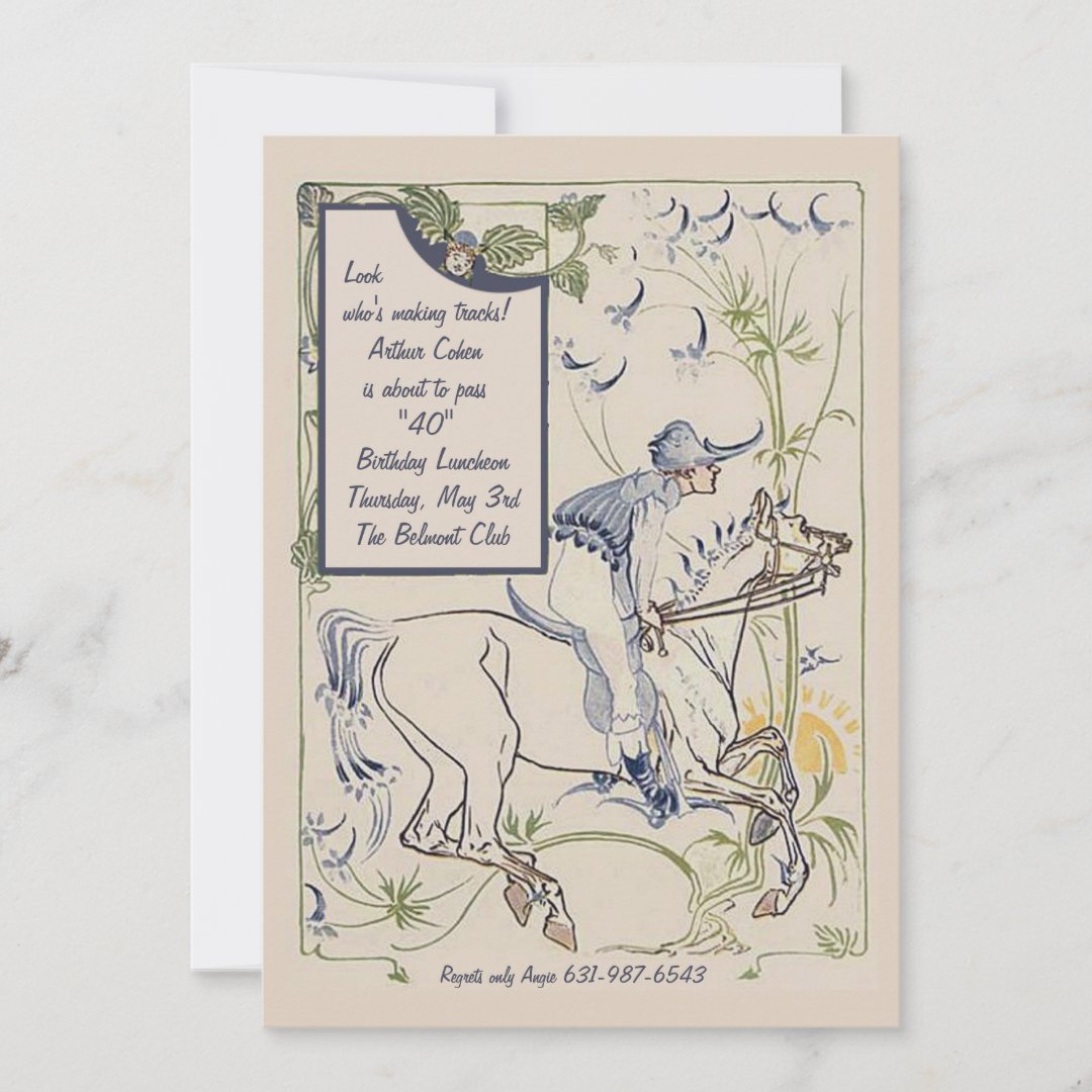 Off and Running Invitation | Zazzle