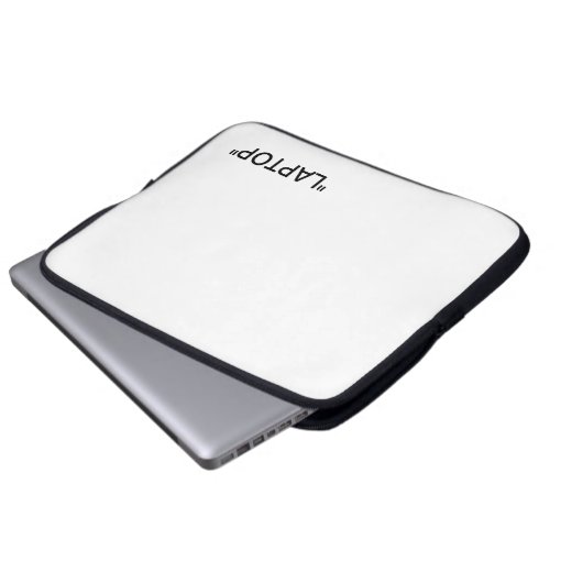 OFF-WHITE LAPTOP SLEEVE "LAPTOP" 15.6" | Zazzle