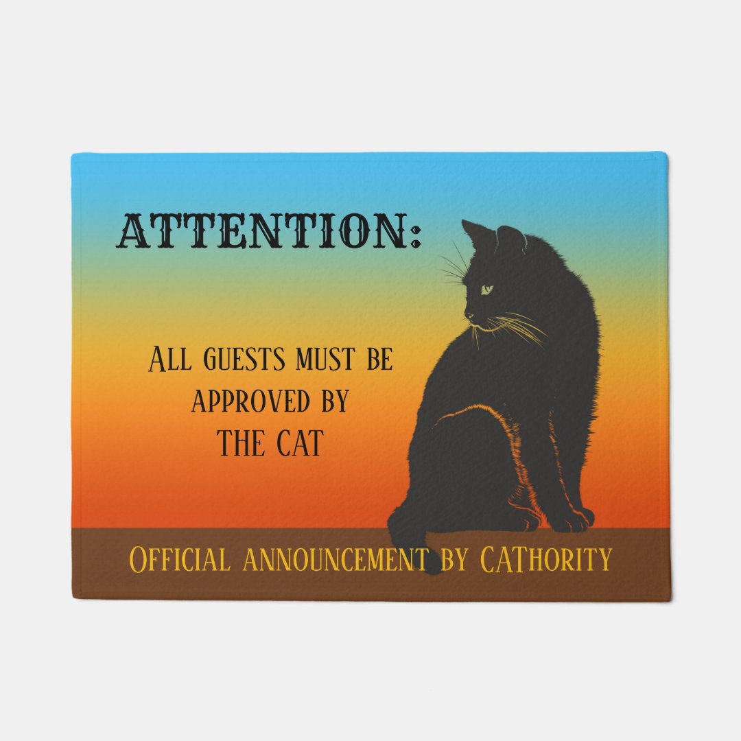 Offical Cat Approved Doormat | Zazzle