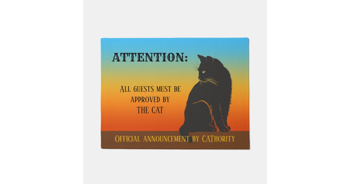 Offical Cat Approved Doormat | Zazzle