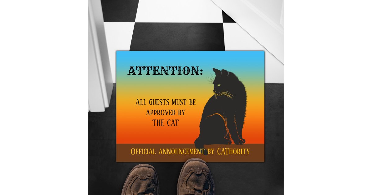 Offical Cat Approved Doormat | Zazzle
