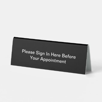 Office Appointment Check In Sign | Zazzle