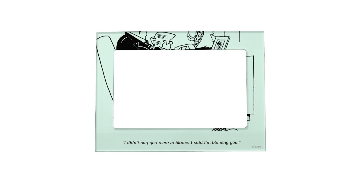 Office Blame Magnetic Photo Frame | Zazzle