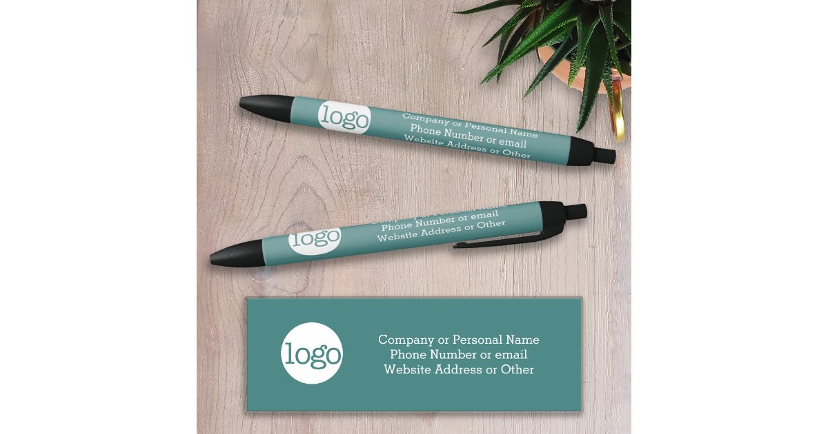 Office Business Logo 3 lines Text Can Edit Color Pen | Zazzle