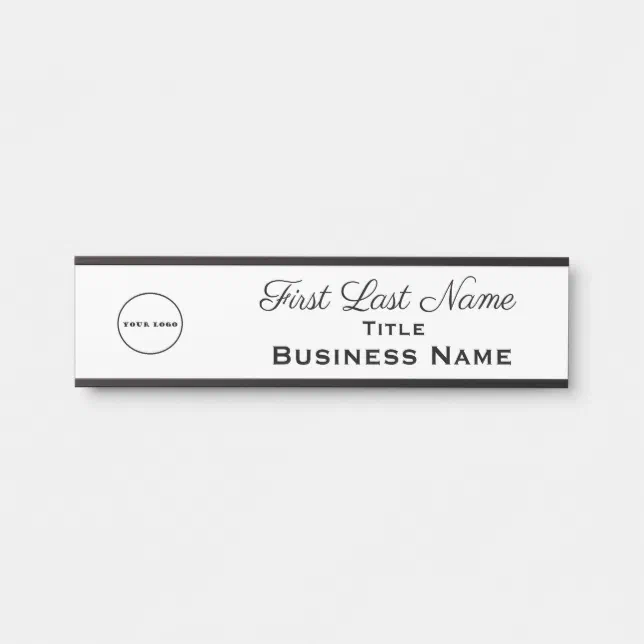 Office Door Signs Logo Business Sign | Zazzle