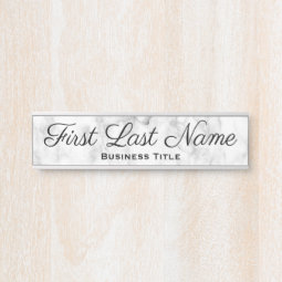 Office Door Signs Simple Gray Marble Colored Sign | Zazzle