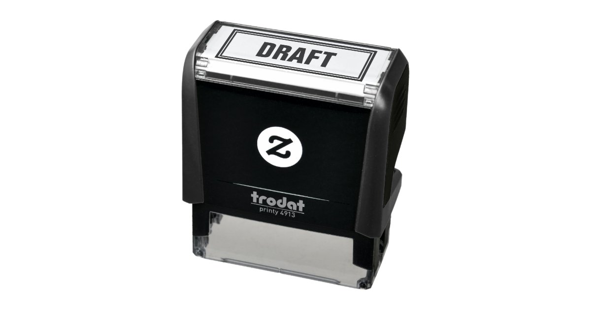 OFFICE DRAFT SELF-INKING STAMP | Zazzle