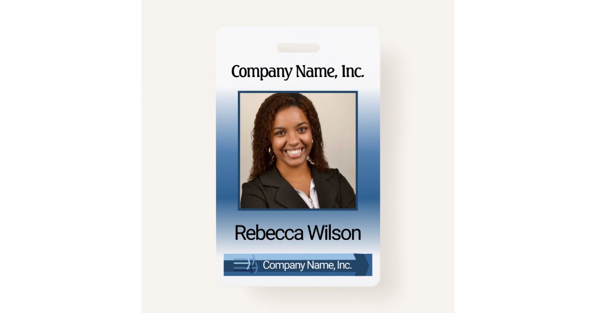 Office Employee Picture Badge | Zazzle
