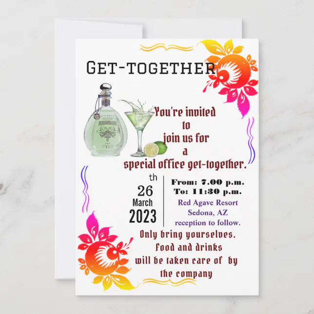 Office Get together Invitation | Zazzle