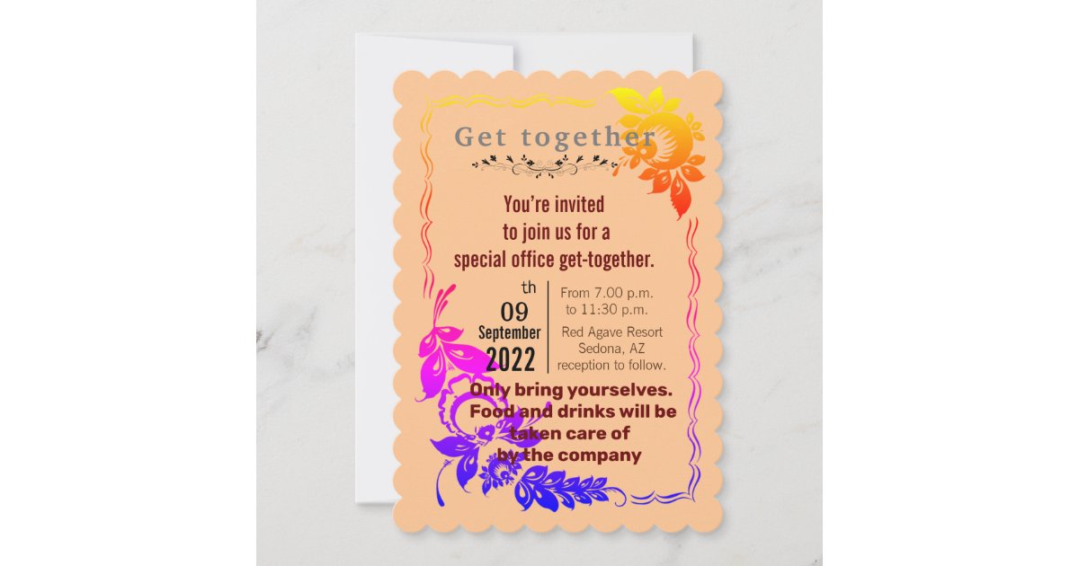 Office Get together Invitation | Zazzle