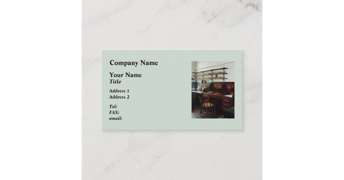 Office in Chemistry Lab Business Card | Zazzle