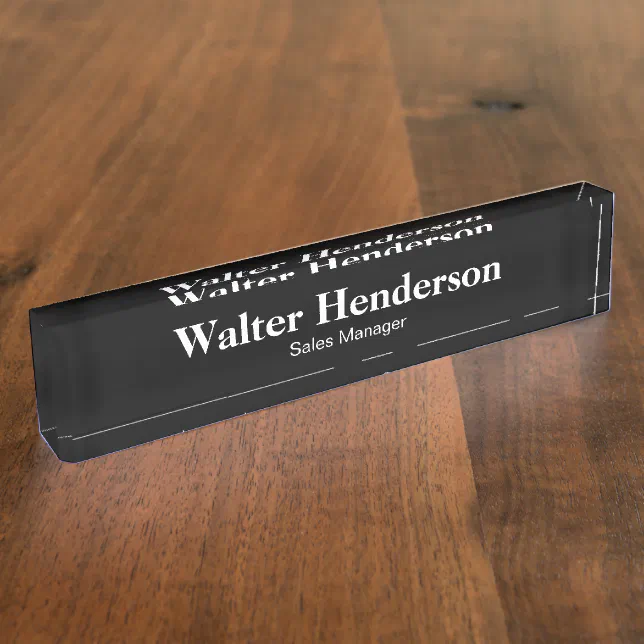 Office Management Desk Plaques Desk Name Plate | Zazzle