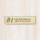 Office manager monogrammed initials name tag door sign | Zazzle