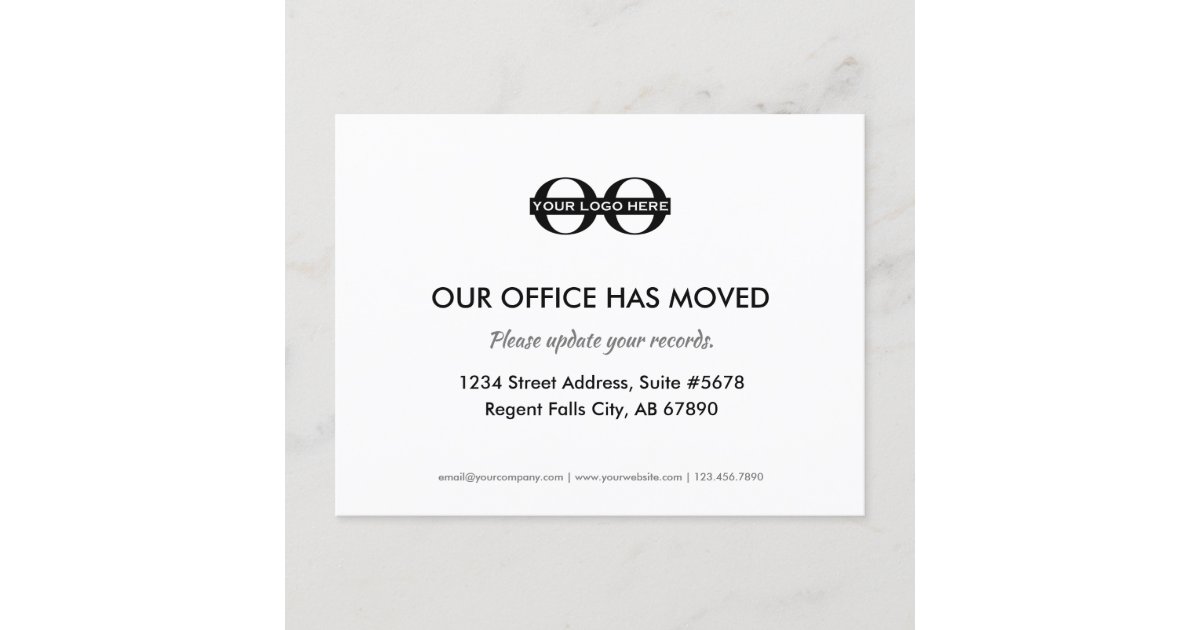 Office Moved Update Your Records Postcard | Zazzle
