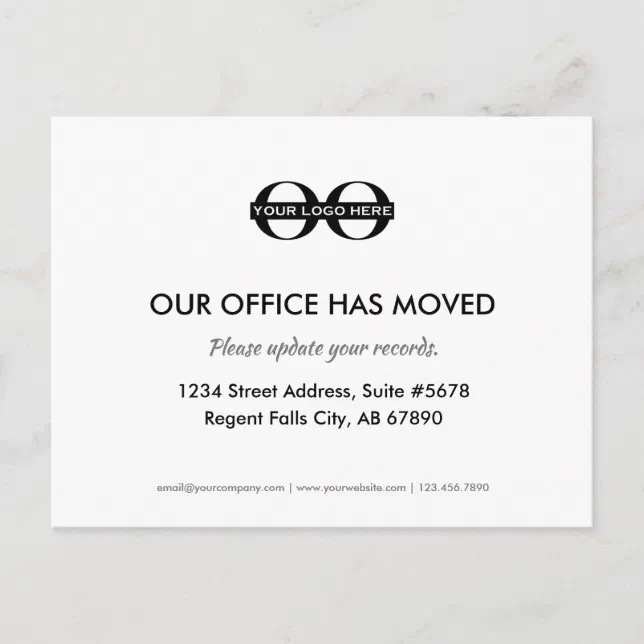 Office Moved Update Your Records Postcard | Zazzle