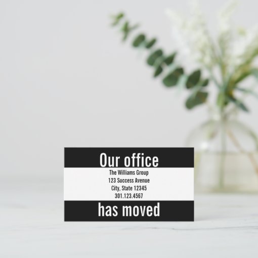 Office Moving Announcement | Zazzle