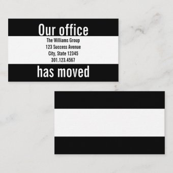 Office Moving Announcement | Zazzle