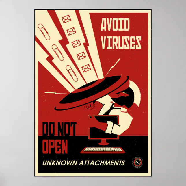 Office Propaganda: Avoid Downloads Poster | Zazzle