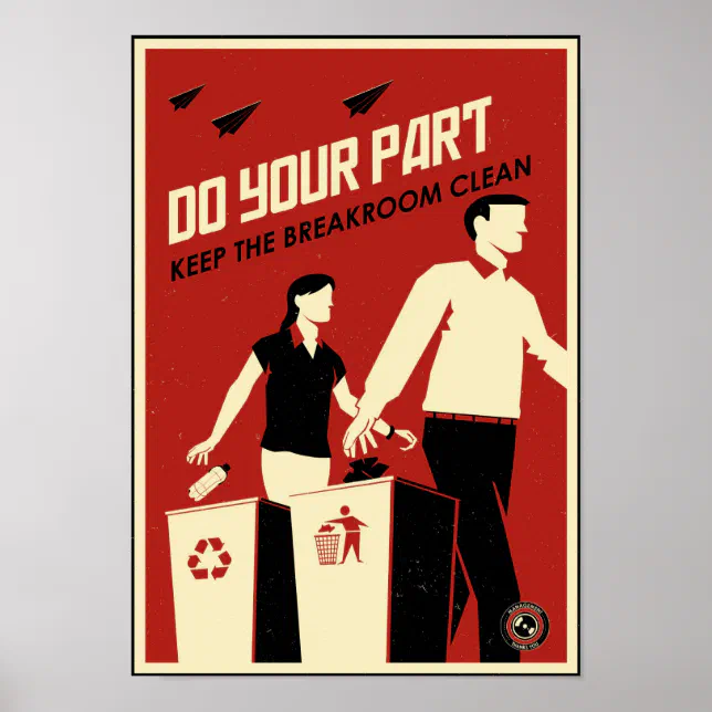 Office Propaganda: Breakroom Poster | Zazzle