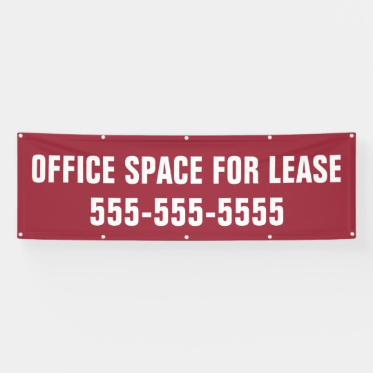 Office Space for Lease Sign Banner | Zazzle.com