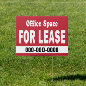Office Space for Lease with custom number Sign | Zazzle