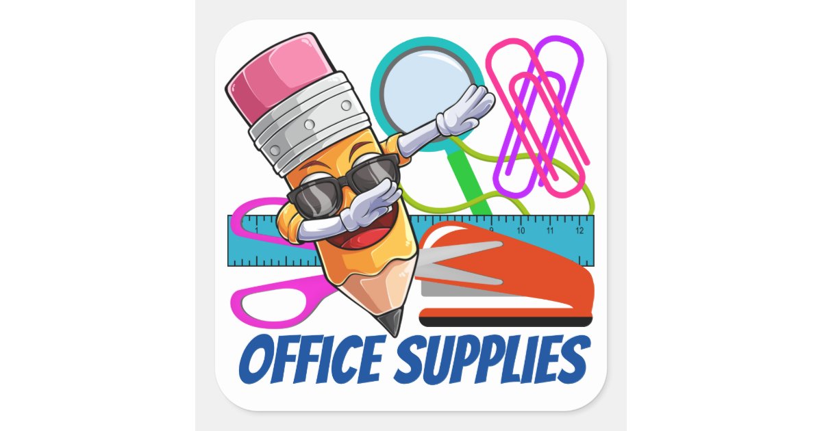 Office Supplies STICKER | Zazzle