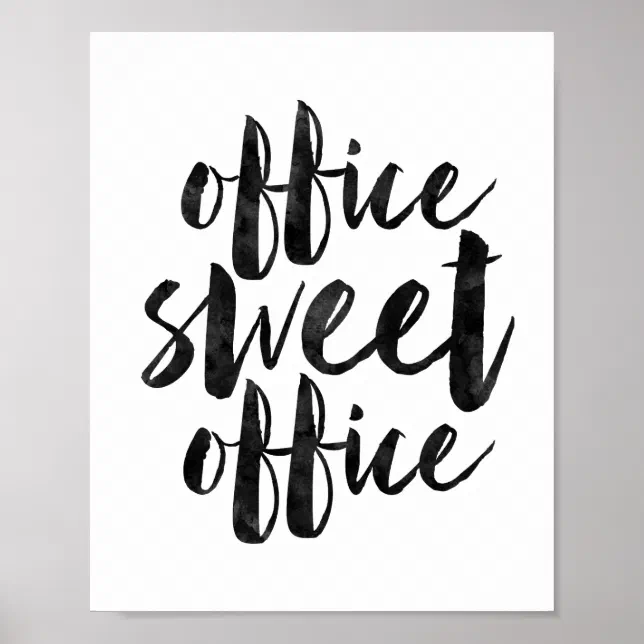 Office Sweet Office Poster | Zazzle