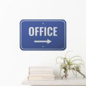 Office This Way Metal Sign | Zazzle