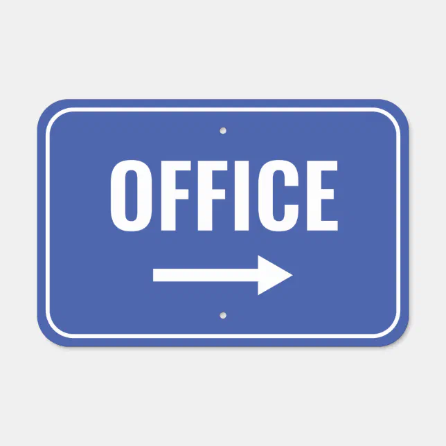 Office This Way Metal Sign | Zazzle