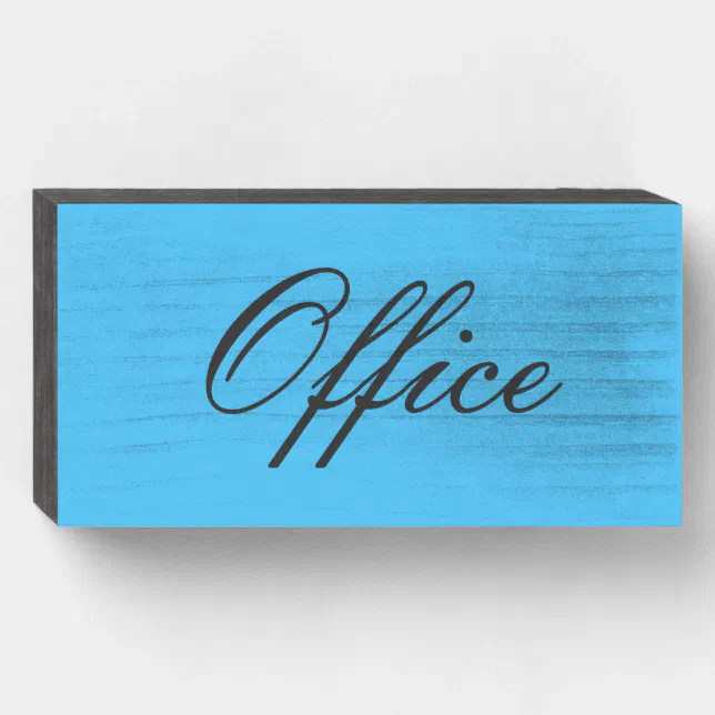 Office Wood Block Sign | Zazzle
