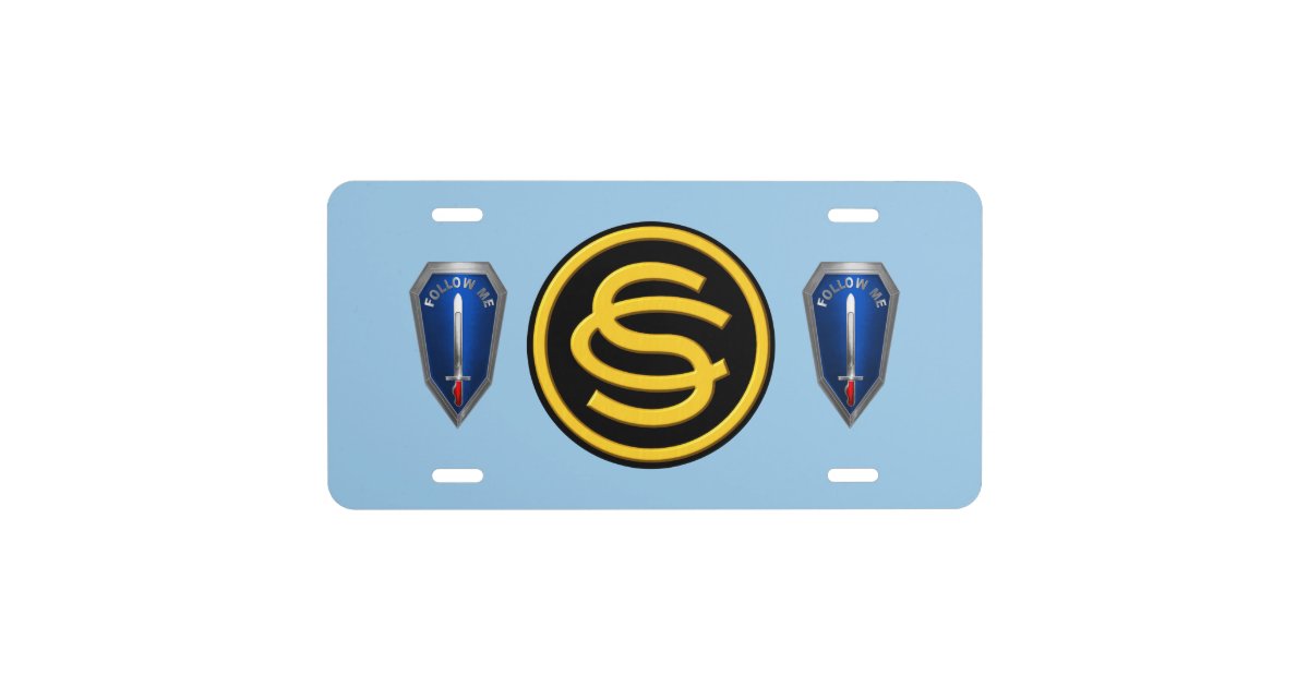Officer Candidate School Custom Design License Plate | Zazzle