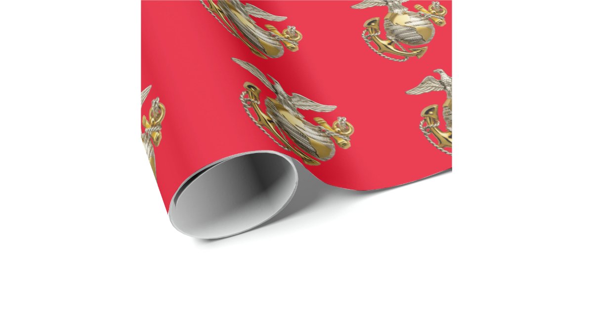 Officer EGA - Marine Corps Wrapping Paper | Zazzle