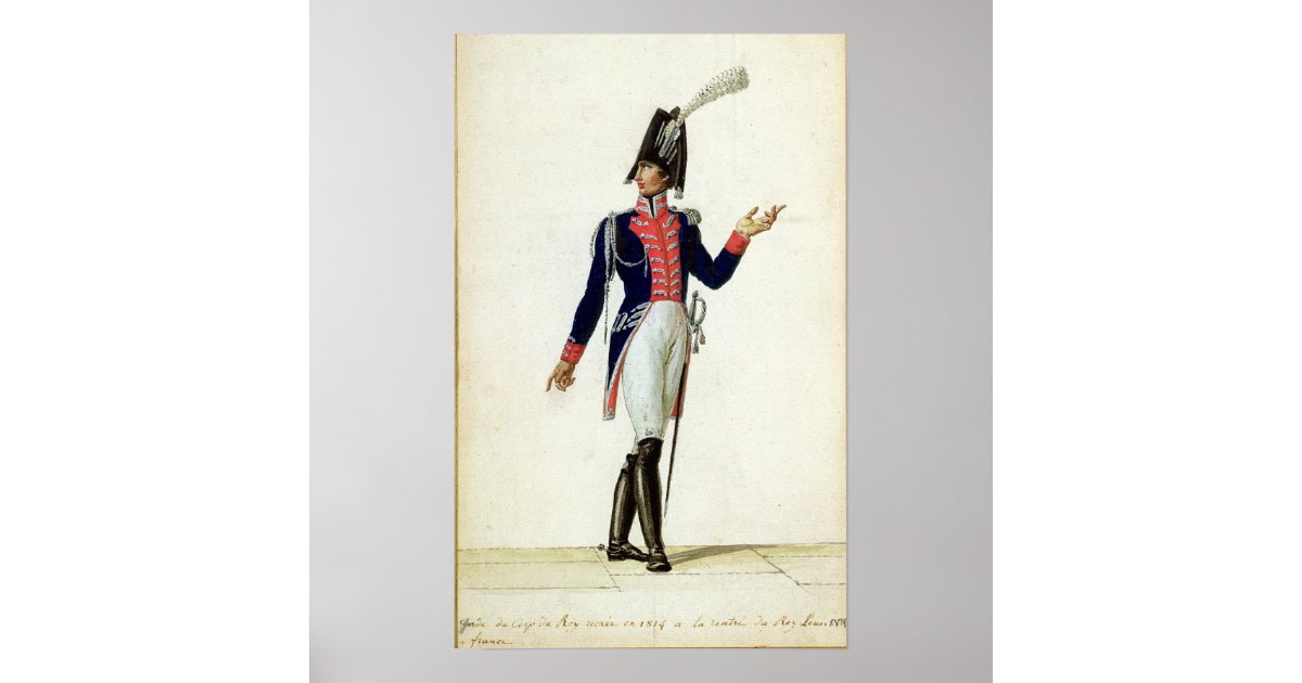 Officer of the Garde du Corps Poster | Zazzle