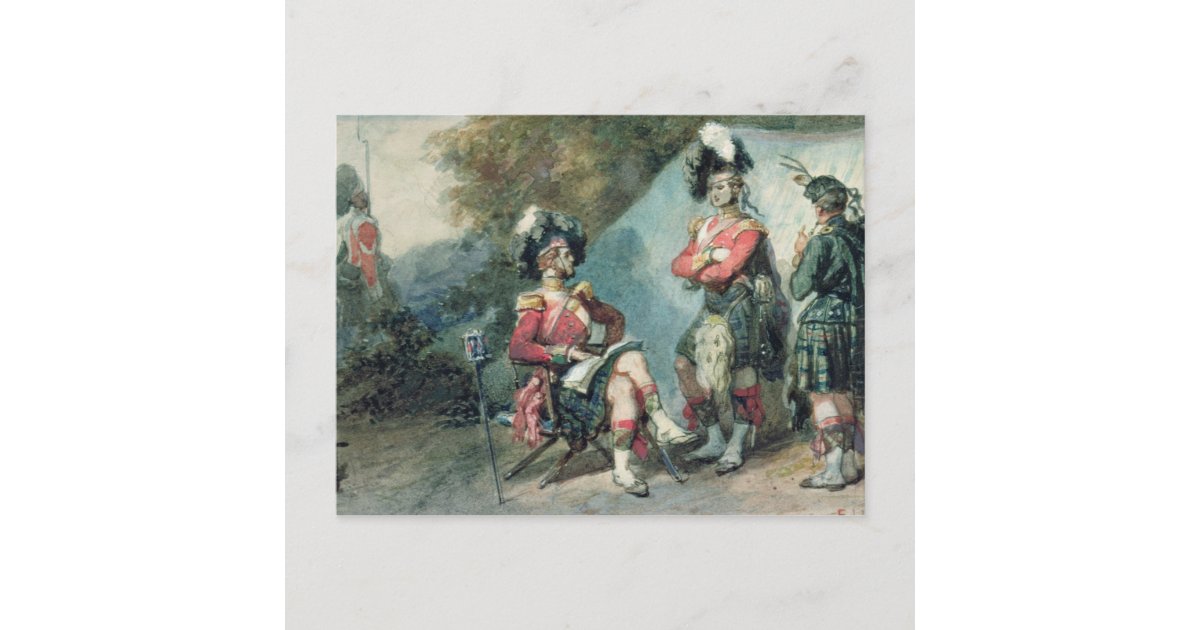 Officers of the 79th Highlanders Postcard | Zazzle