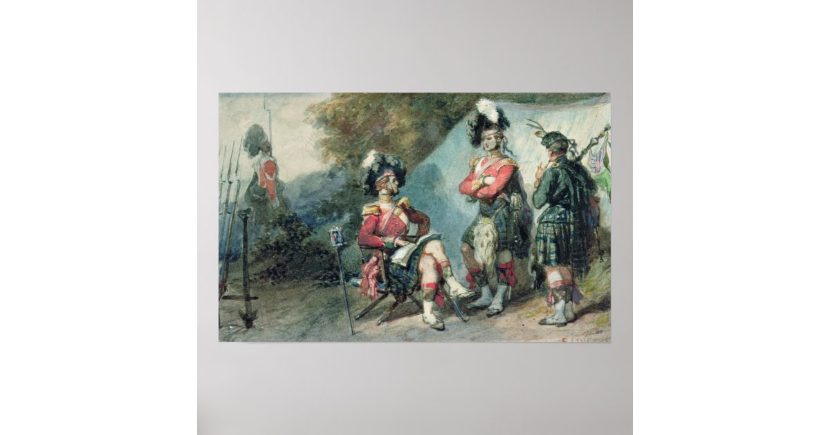 Officers of the 79th Highlanders Poster | Zazzle