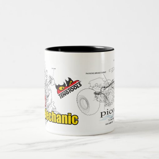 Official Andy Mechanic Mug-coffee & tea compatible Two-Tone Coffee Mug ...