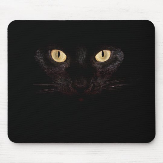 official black cat mouse pad | Zazzle.com