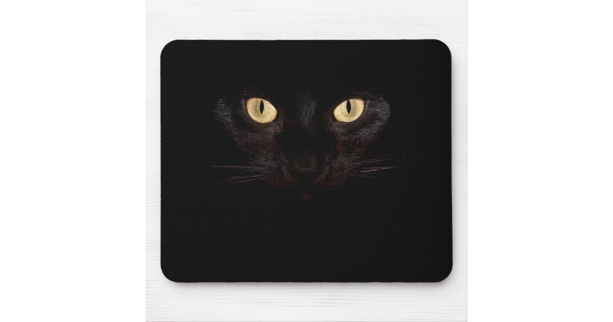 official black cat mouse pad | Zazzle