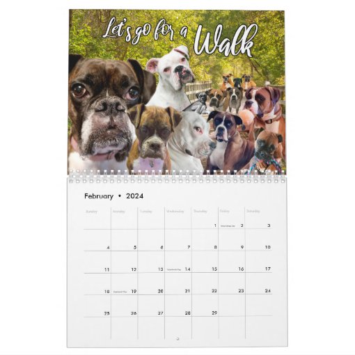 Official Boxer Dog Life - 15 Month Dog Calendar | Zazzle