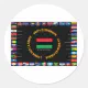 Official Caribbean Unity Flag Classic Round Sticker | Zazzle