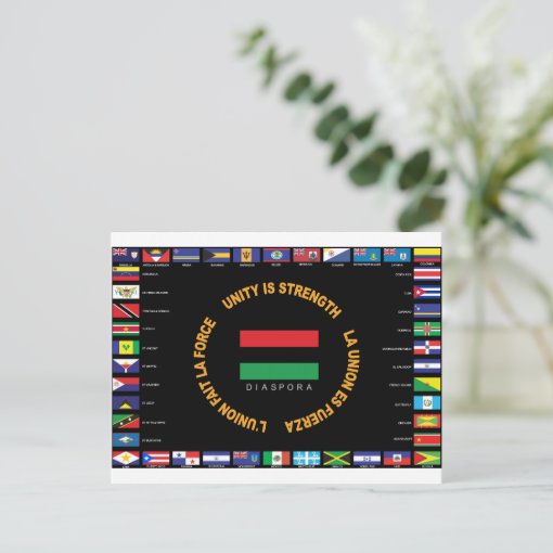 Official Caribbean Unity Flag Postcard | Zazzle