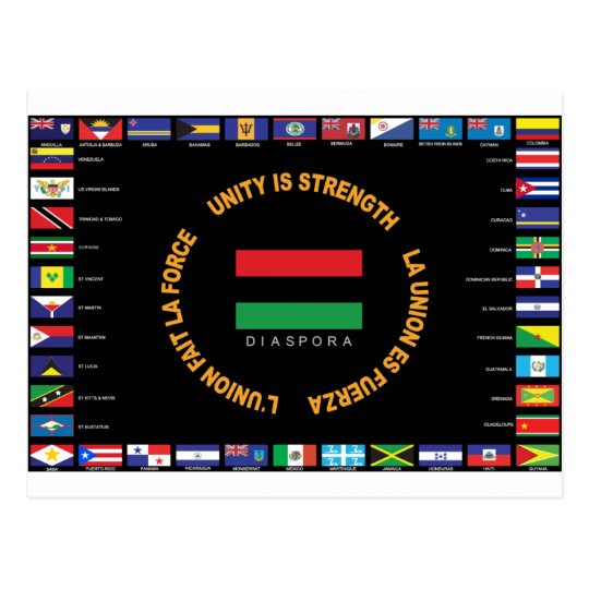 Official Caribbean Unity Flag Postcard | Zazzle.com