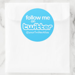 Official "Follow Me on Twitter" Sticker | Zazzle