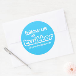 Official "Follow Us on Twitter" Sticker | Zazzle