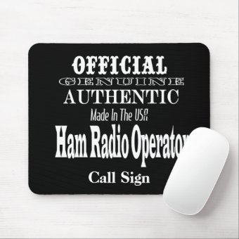 Official Genuine Made USA Ham Radio Mouse Pad | Zazzle