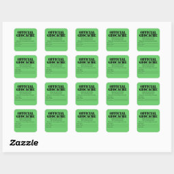 Official Geocache Sticker | Zazzle